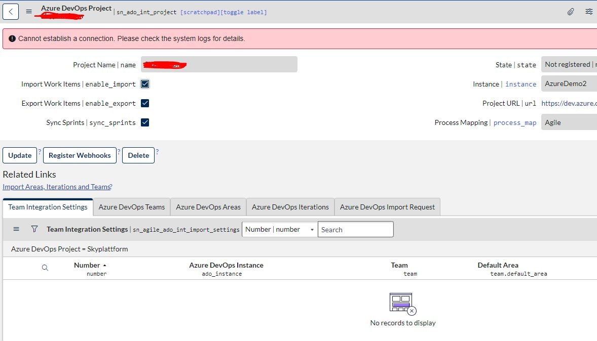 Error when trying to "Register Webhooks" in Azure ... - ServiceNow Community